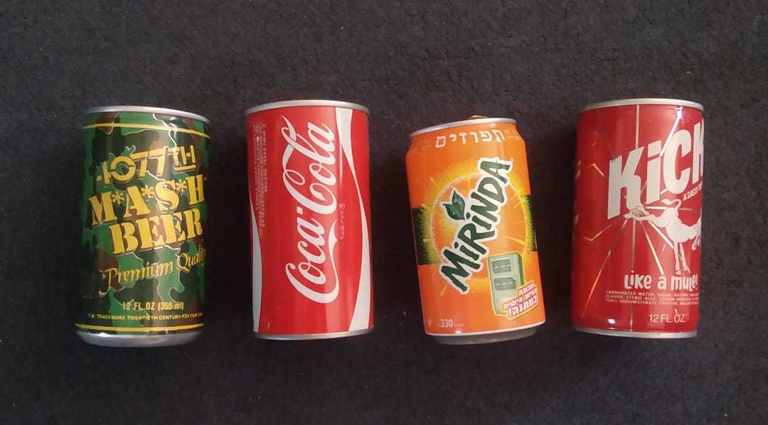 Vintage Empty Soda Cans 1970s - Etsy