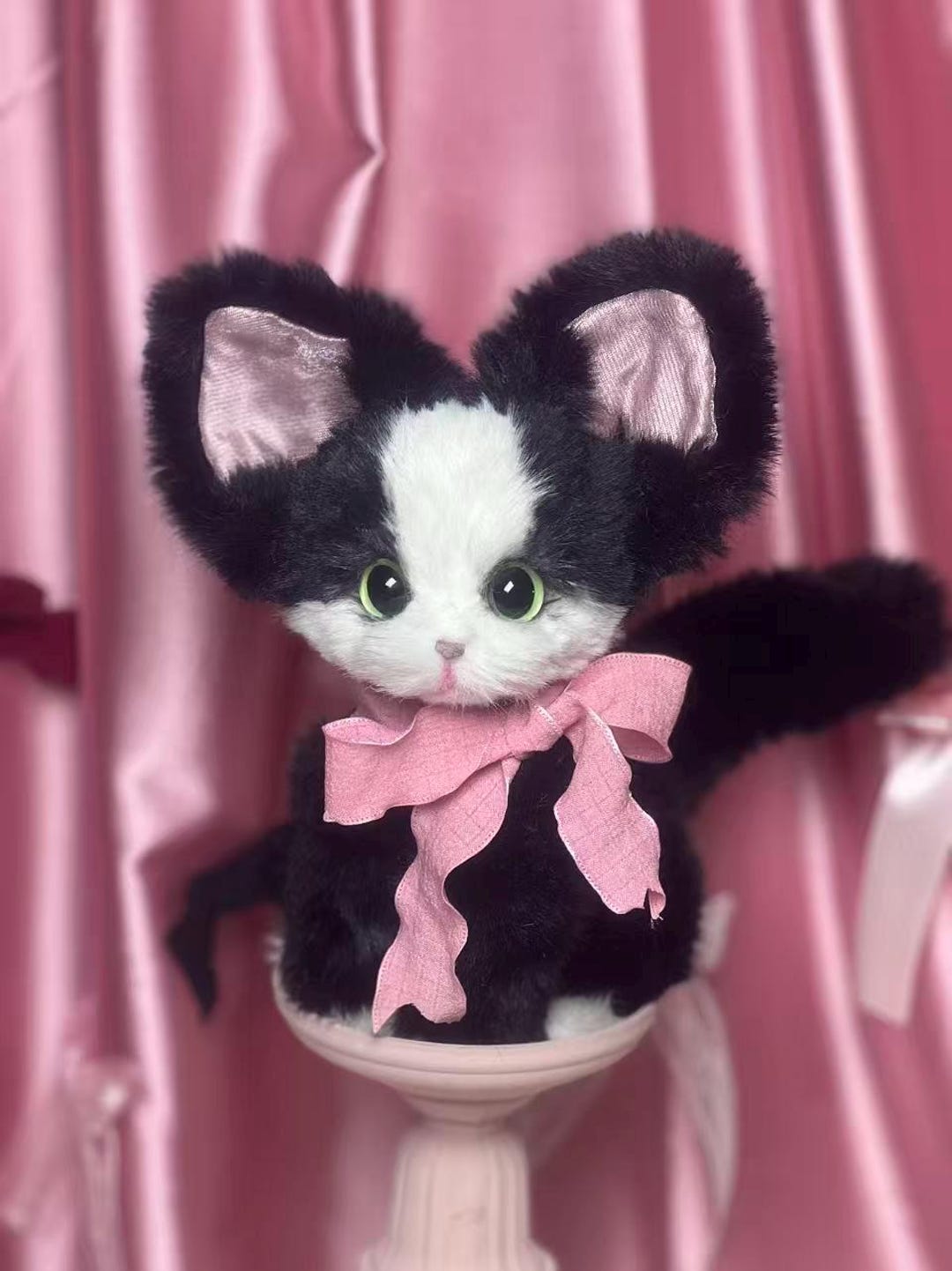 Handmade Cute Plush Animal, Tuxedo Cat Plush Toy, Kawaii Cat Plush Toy ...