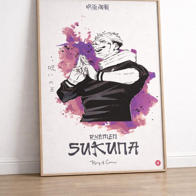 Jujutsu Kaisen Art Sukuna - Etsy
