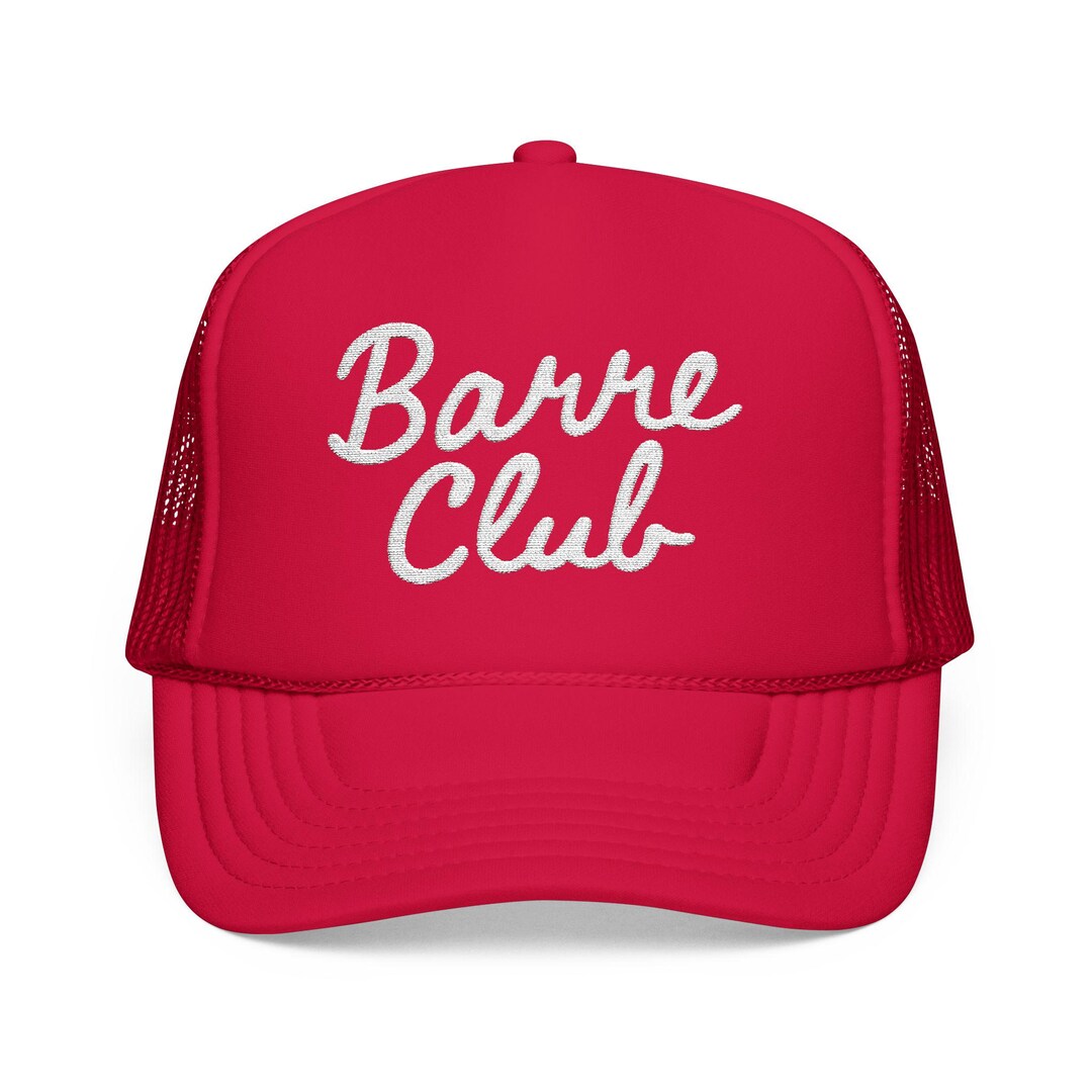 Barre Club Embroidered Foam Trucker Hat - Etsy