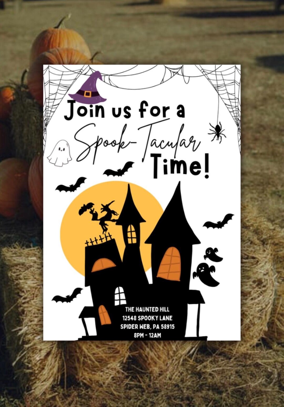 Spook-tacular Halloween Invitation - Etsy