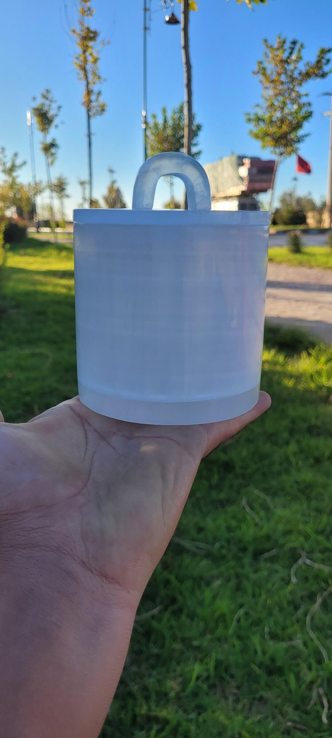 Large Hand-carved Selenite Box With Lid – Elegant Natural Crystal ...