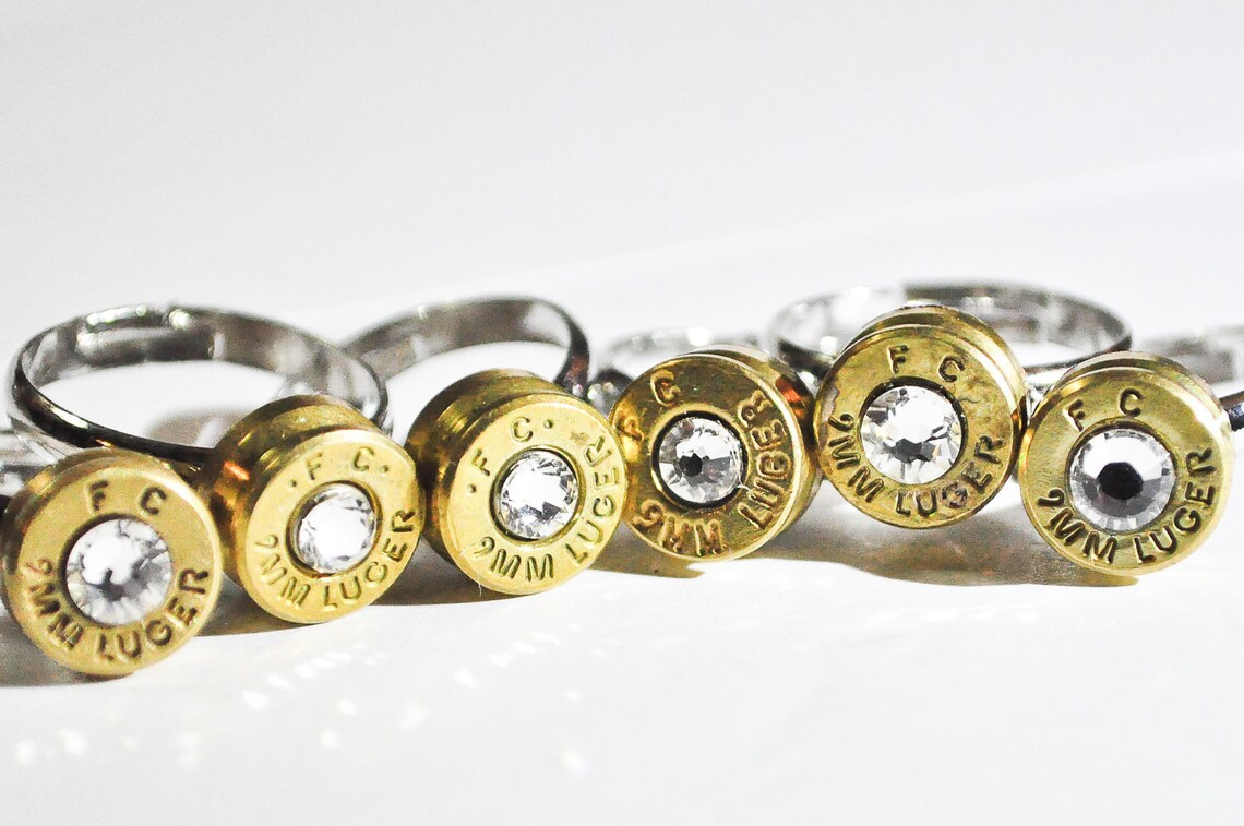 One Simplistic 9mm Bullet Ring - Etsy