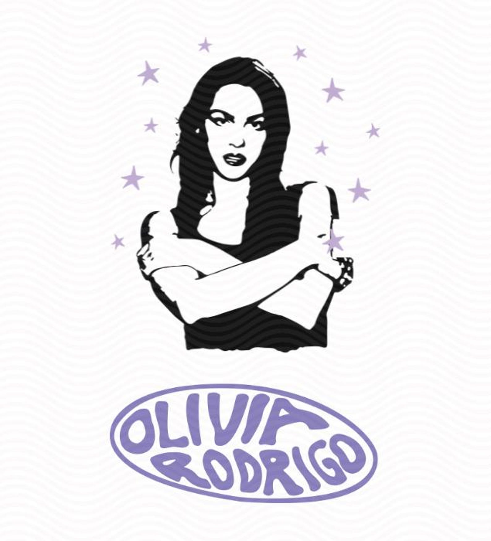 Olivia R., PNG and SVG, 2 Designs by Olivia Rodrigo Stars, Design for T ...