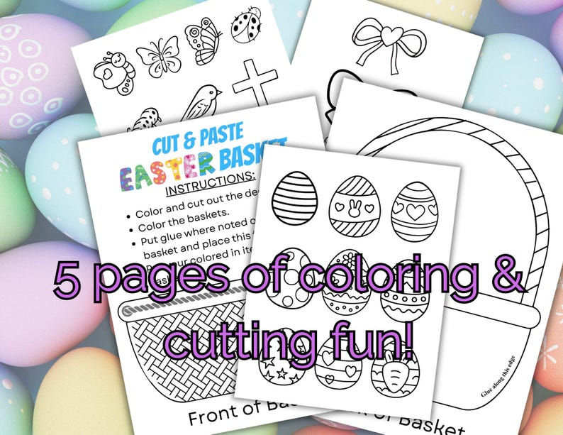 Easter Craft, Easter Basket Cut and Paste, Classroom Easter Craft ...