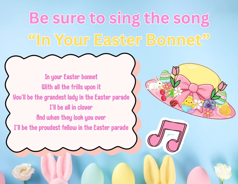 Easter Craft, Easter Bonnet Cut and Paste Easter Craft, Classroom ...