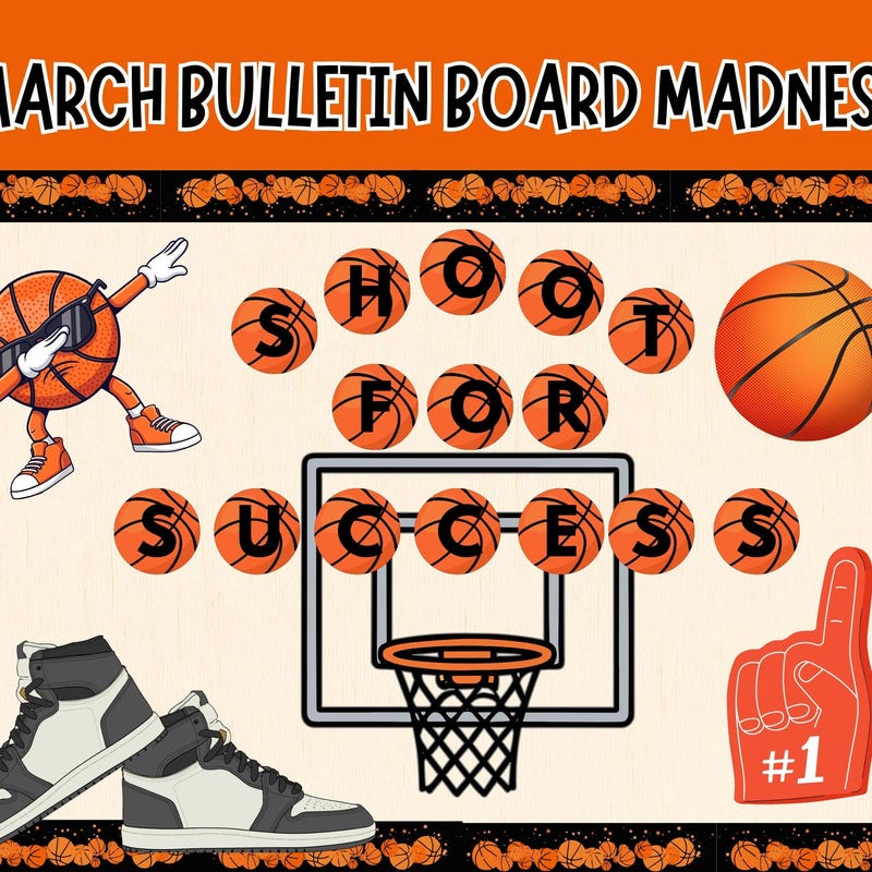 Basketball Bulletin Board - Etsy