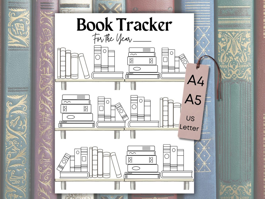 Printable Book Tracker Template, Kids Book Tracker, Book Club Tracker ...