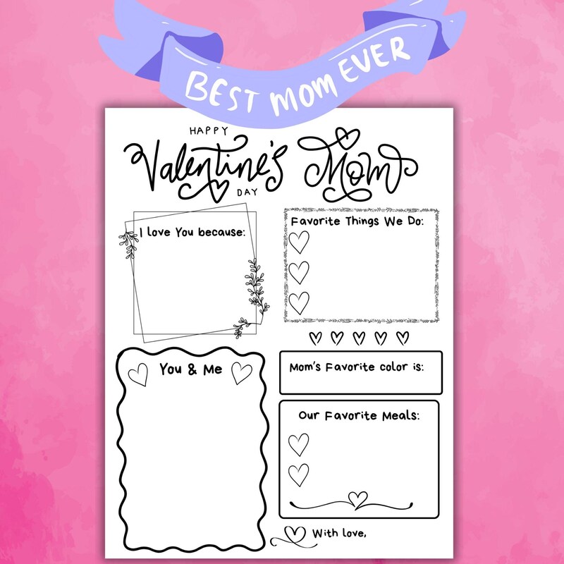 Mommy Valentine Cards - Etsy