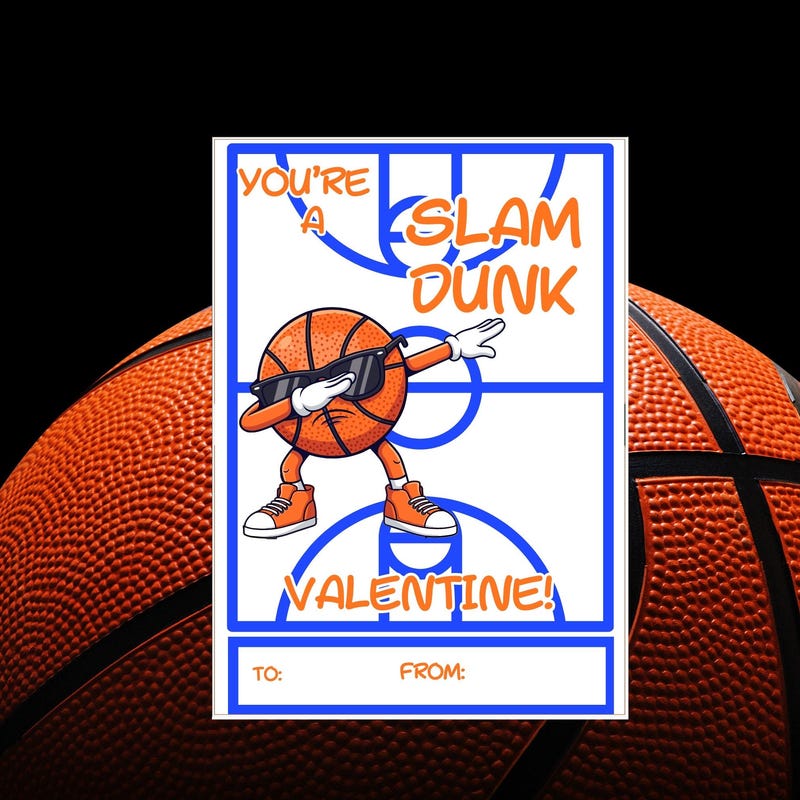 Basketball Valentines - Etsy