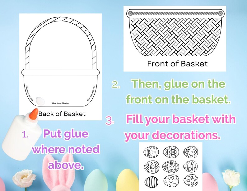 Easter Craft, Easter Basket Cut and Paste, Classroom Easter Craft ...