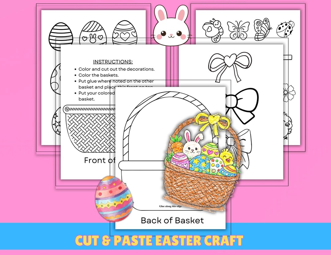Easter Craft, Easter Basket Cut and Paste, Classroom Easter Craft ...