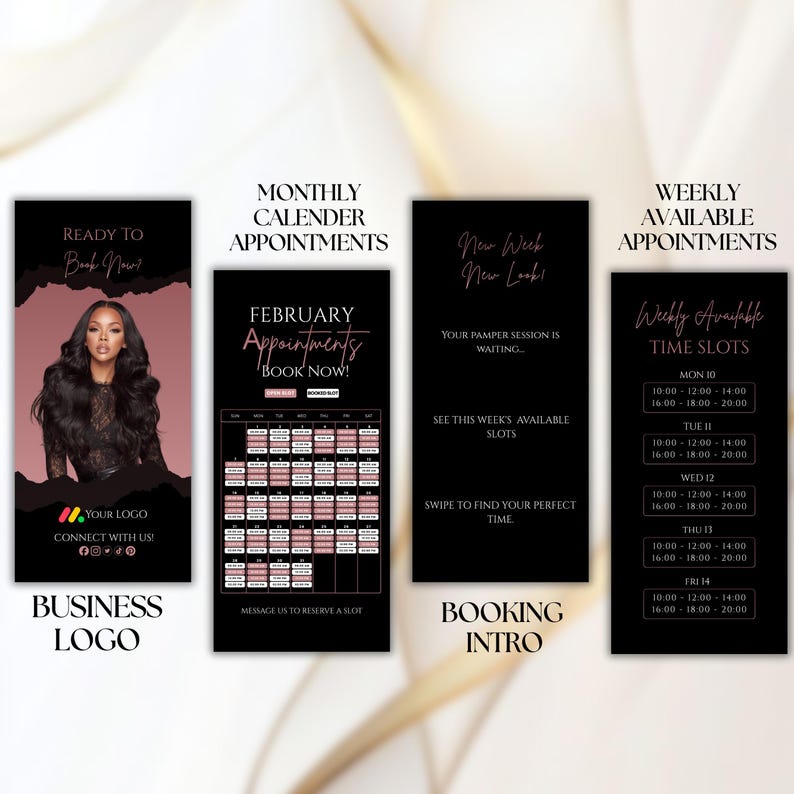 Weekly Available Appointments Template Availability Calendar Instagram ...