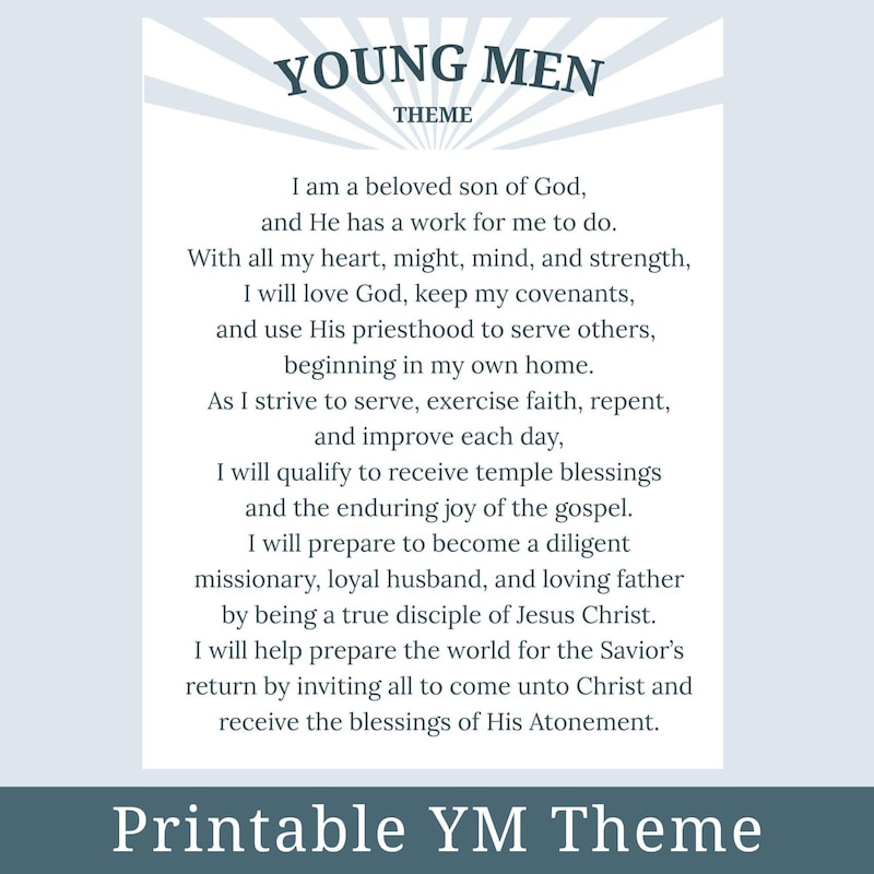 Lds Yw Ym Theme Poster - Etsy