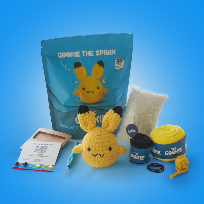 Kit de crochet DIY pour débutants, kit amigurumi complet avec fil et ...