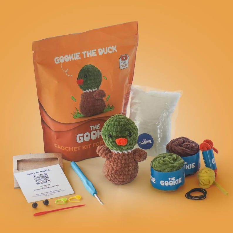 Kit de crochet DIY pour débutants, kit amigurumi complet avec fil et ...