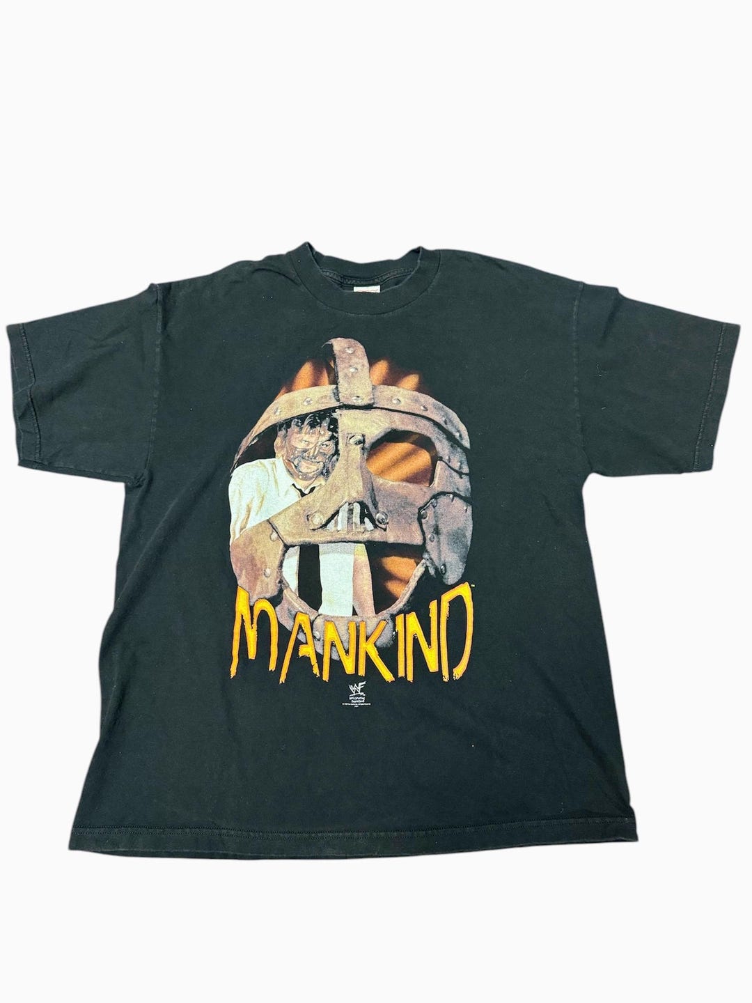1990s WWF Mankind Wrestling T Shirt Hyland XL - Etsy