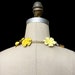 1960s Sandor Flower Necklace Enamel Daisy Gold Tone Womens Vintage ...