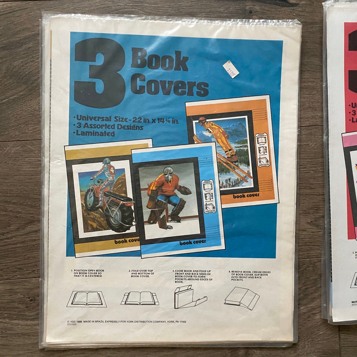 1980s Large Lot Book Covers Graphic Designs Sports 12 Packages | Etsy
