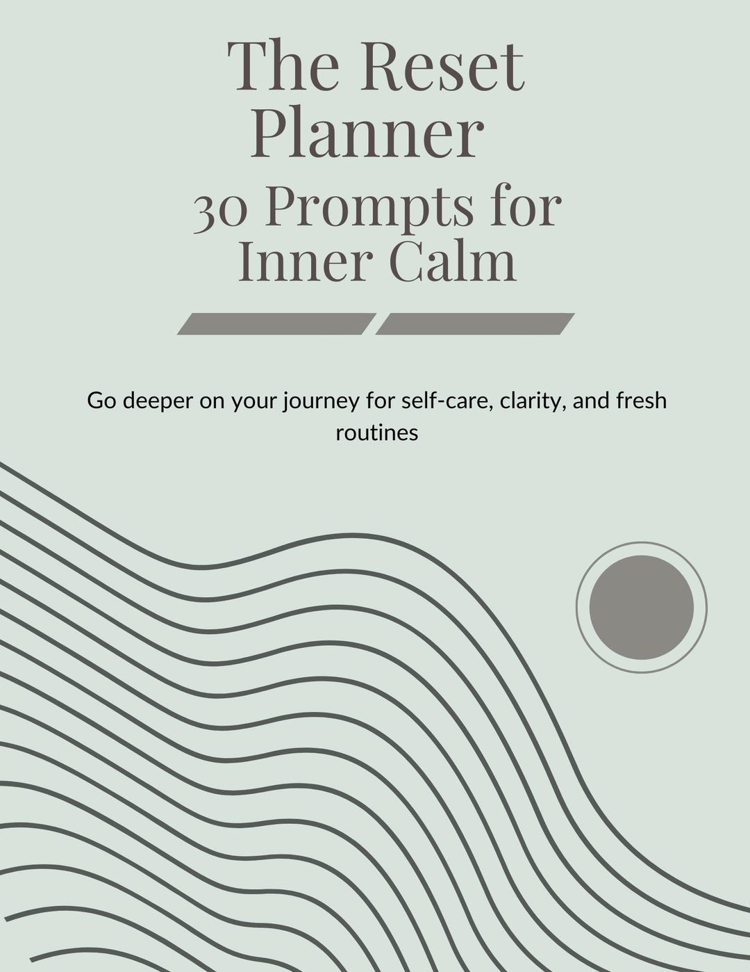30 Prompts for Inner Calm | Printable Journal Prompts for Mindfulness ...