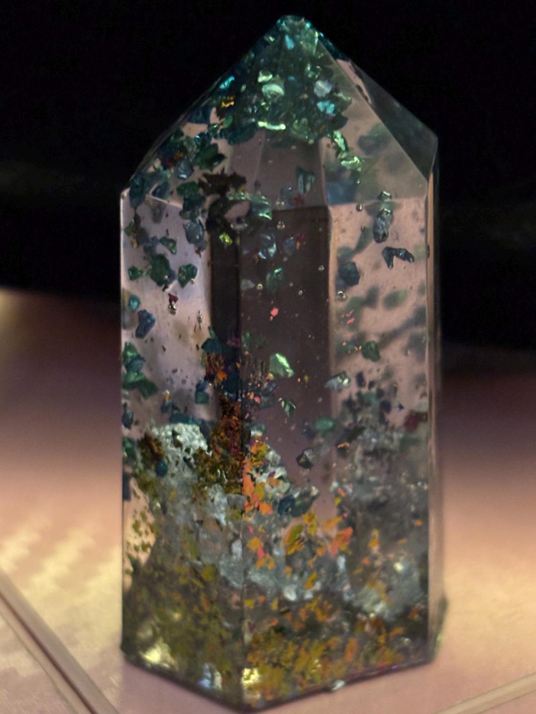 Handmade Crystal Obelisk: UV Resin - Etsy
