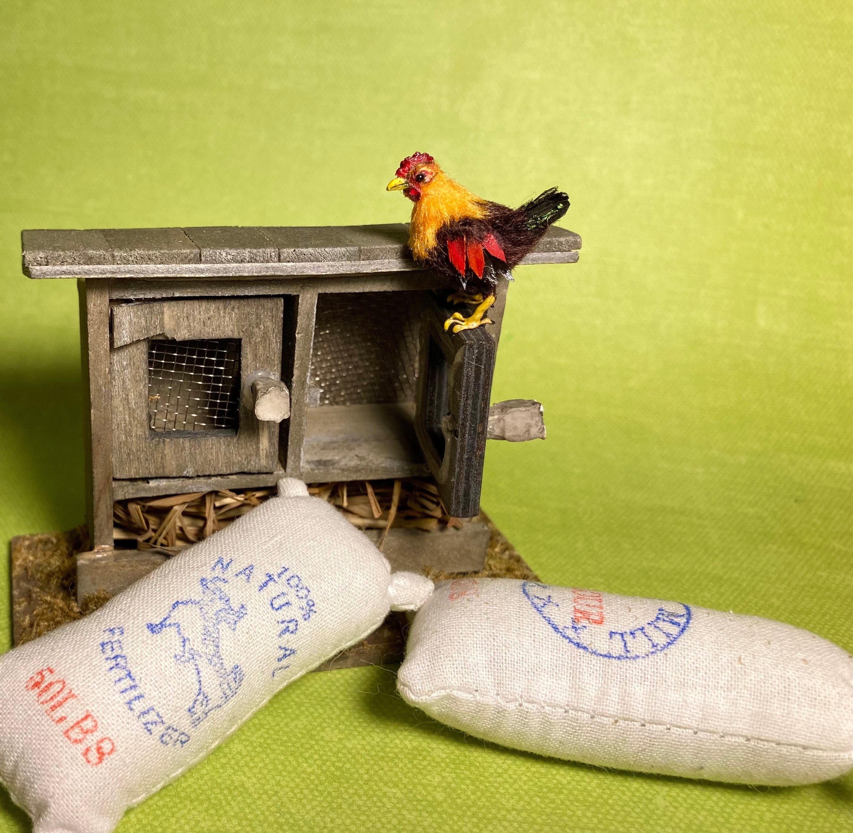 Made to Order Dollhouse Miniature OOAK Hen Bird Malinik Miniatures ...