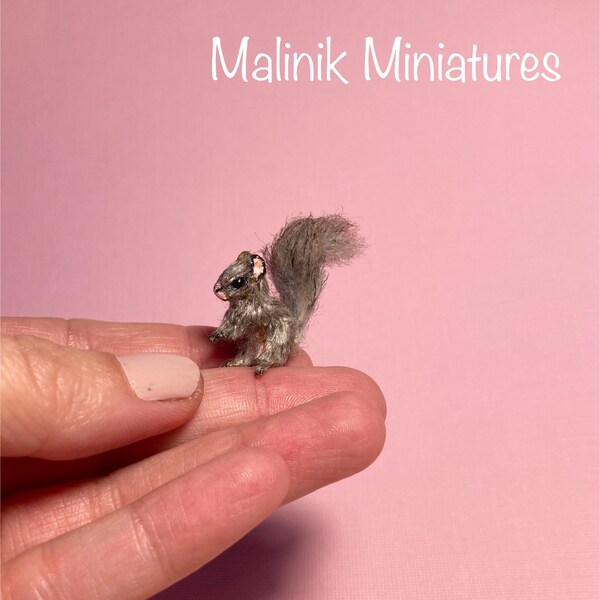Squirrel Miniature - Etsy