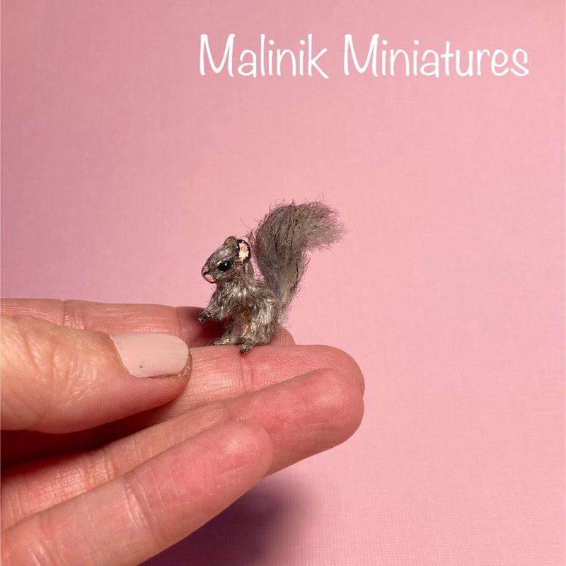Squirrel Miniature - Etsy