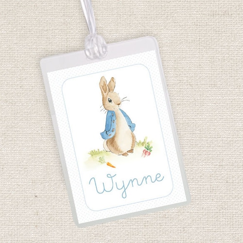 Watercolor Peter Rabbit Luggage/diaper Bag Tag // Diaper Bag | Etsy