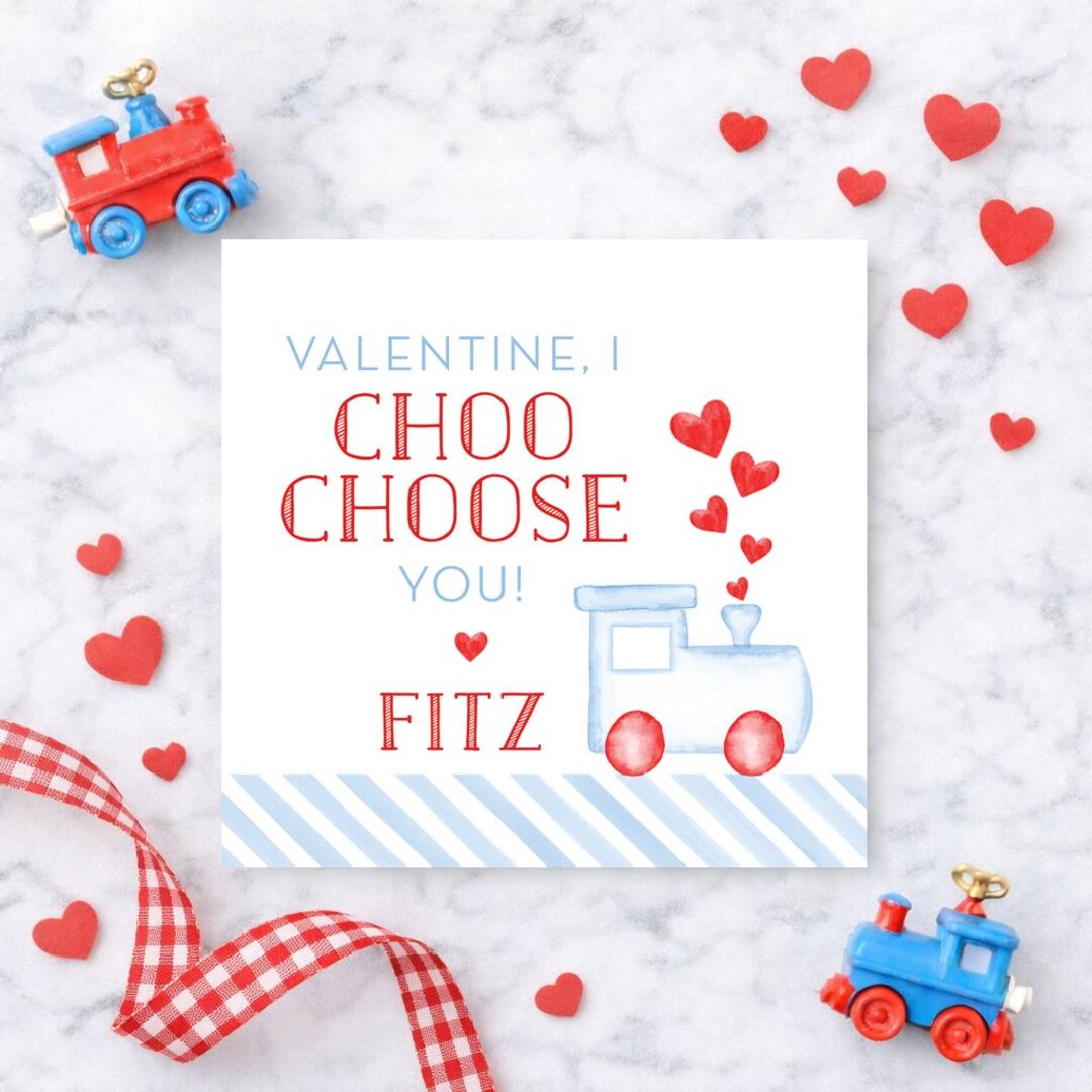 Printable Choo Choo Train Valentine Tags // Party // Favor // Gift ...