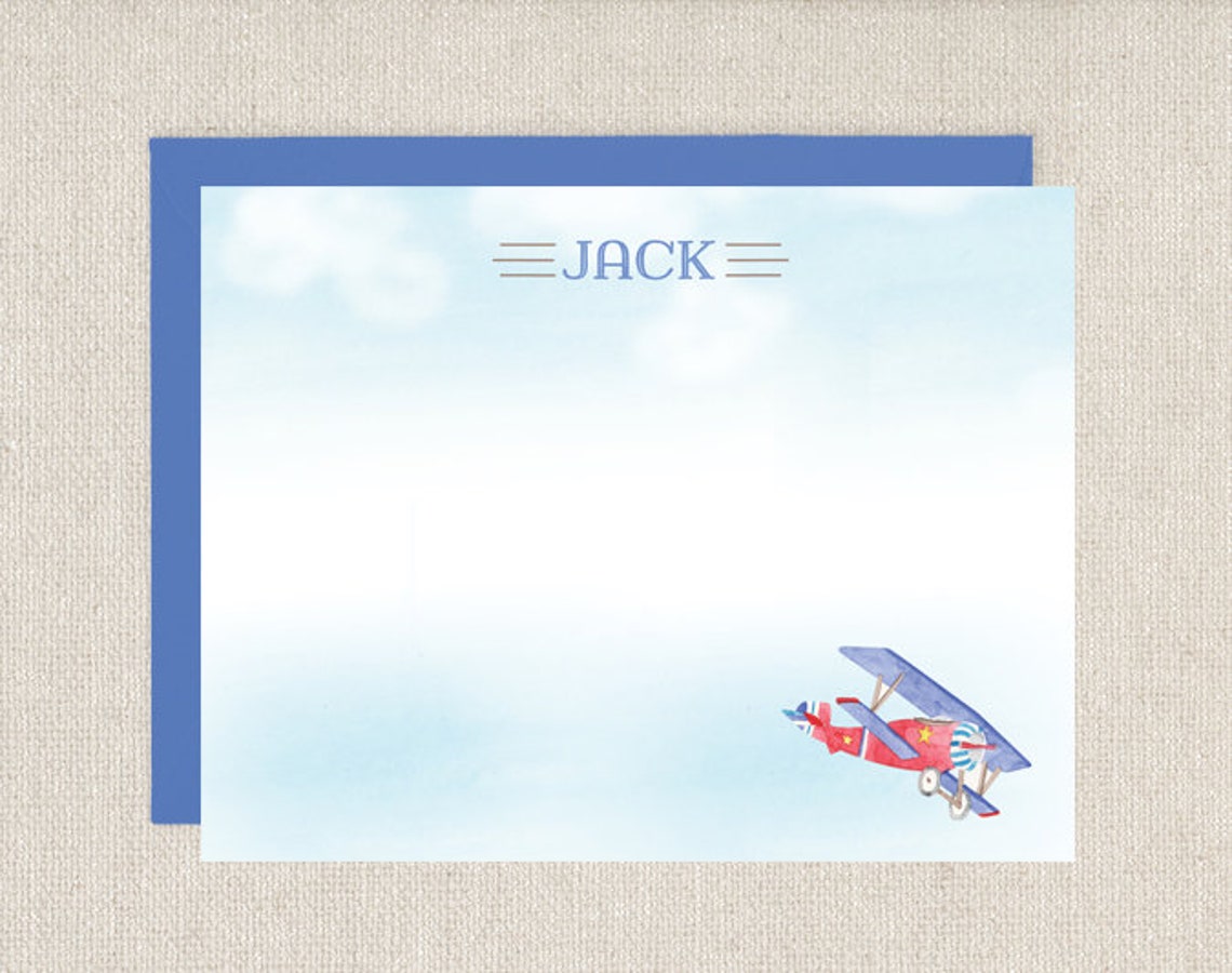 Watercolor Plane Invitations // Printable // Printed // | Etsy