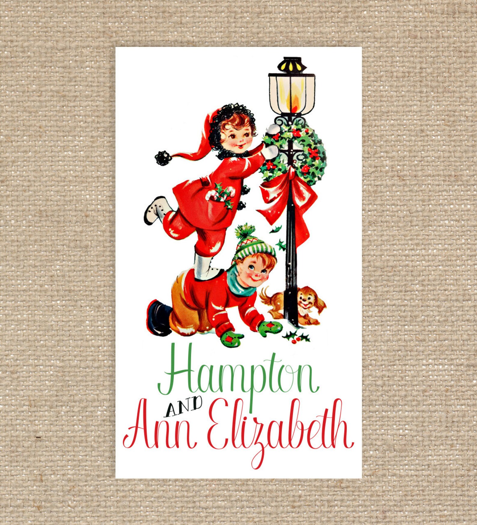 25 Personalized Holiday Sibling Gift Tags | Etsy