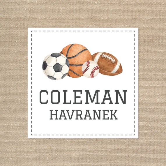 Paper & Party Supplies Business & Calling Cards All Sports Personalized ...