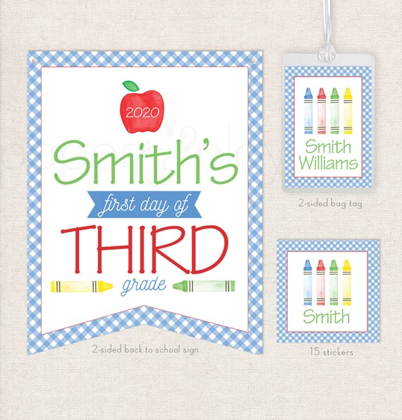 Back to School Bundle // Printed // Printable // Year // First - Etsy