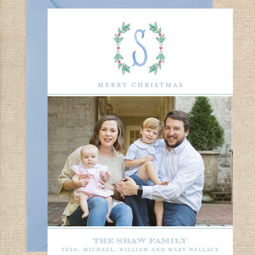 Personalized Watercolor Christmas Calling Card or Sticker | Etsy