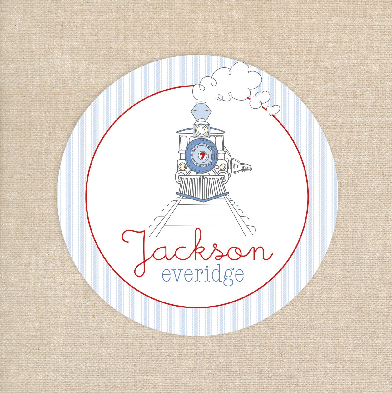 15 Personalized Train Stickers - Etsy