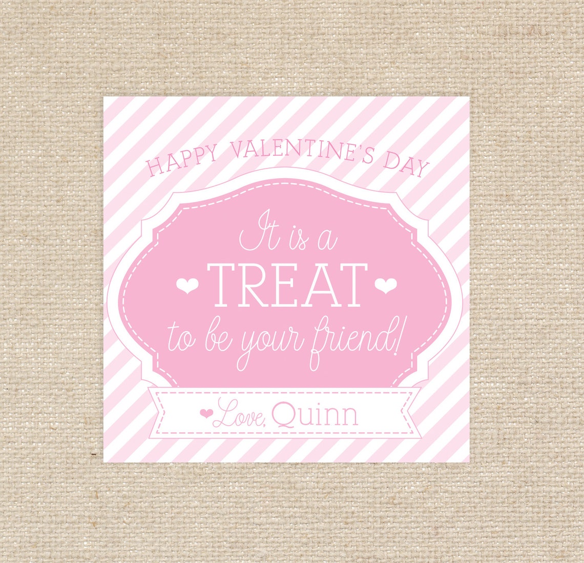 Printable Valentine Treat Tags - Etsy