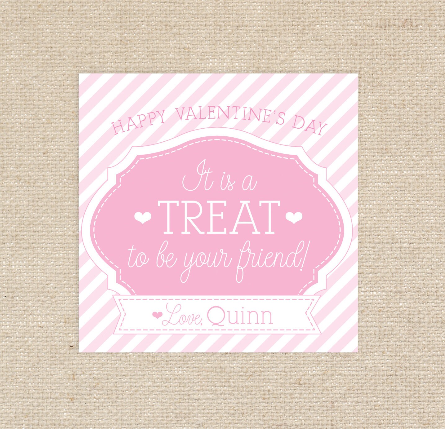 Printable Valentine Treat Tags | Etsy