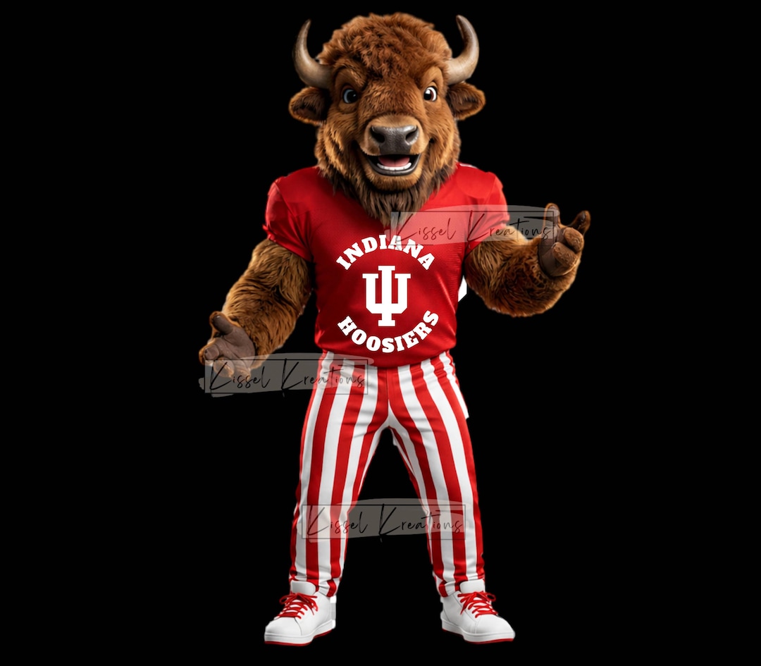 IU Bison | Hoosier the Bison | PNG | 300 DPI |4800x4200 Px | Indiana ...