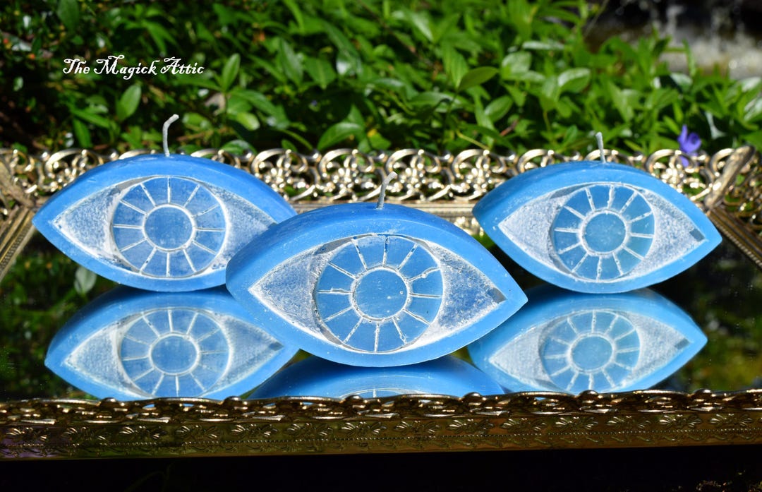 Circle of Protection ~ Blue Evil Eye Candle ~ Repel & Protect ...