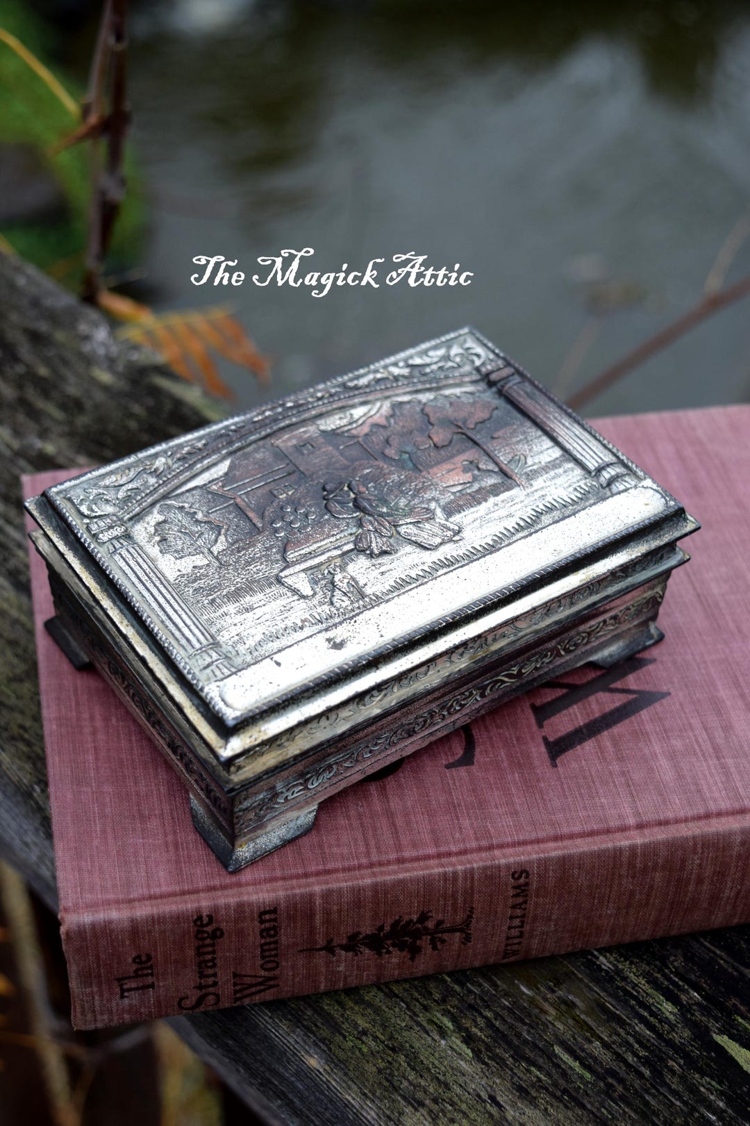 Little Things ~ Small Unique Vintage Silver Ornate Magickal Metal Box ...