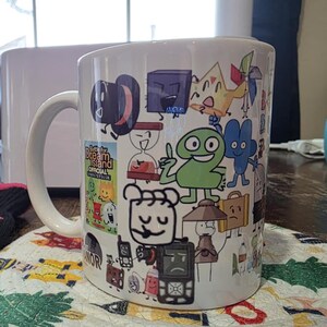 Object Show Coffee Mug, Bfdi Coffee Cup, Various Characters - Etsy