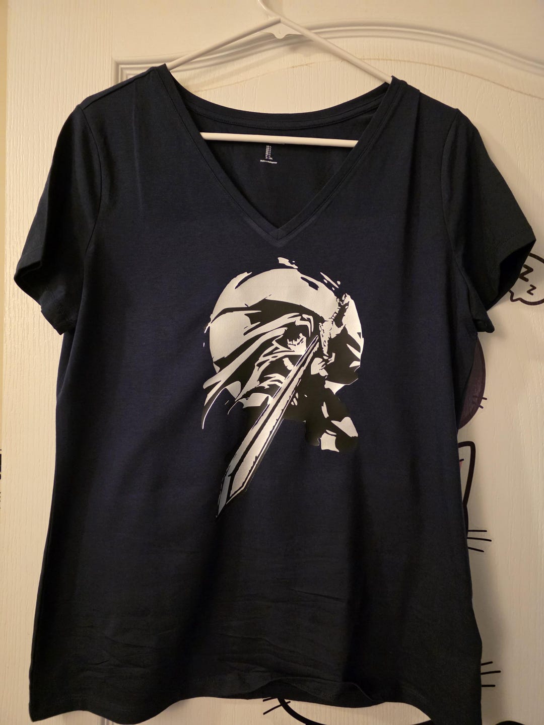 Berserk Guts Layered Vinyl Graphic T Shirt - V Neck Women's - Etsy