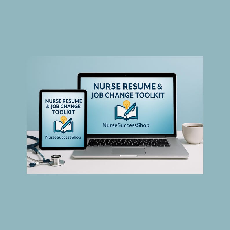 Nurse Resume & Job Change Toolkit | ATS Resume Template + Cover Letter ...