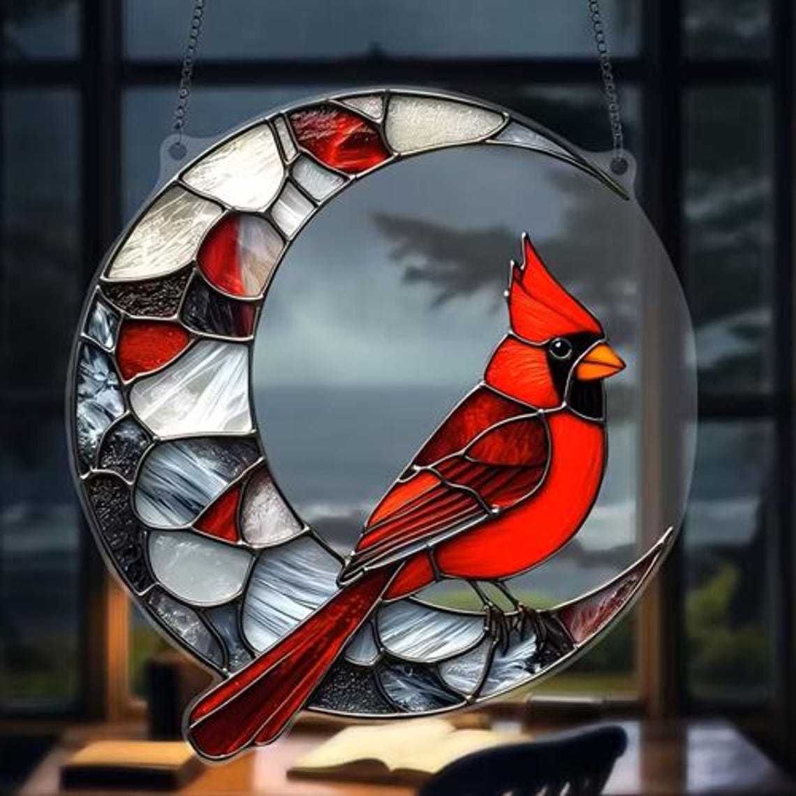 Red Cardinal ACRYLIC Suncatcher, Christmas Gift, Cardinal Gifts ...