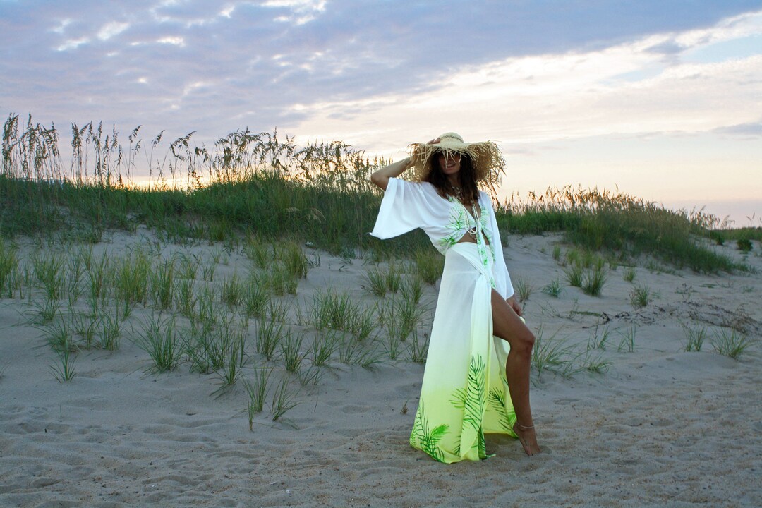 The Tiki Top in Cabana, Wrap Top, Tie Top, Beach Wear, Swim Cover Up ...