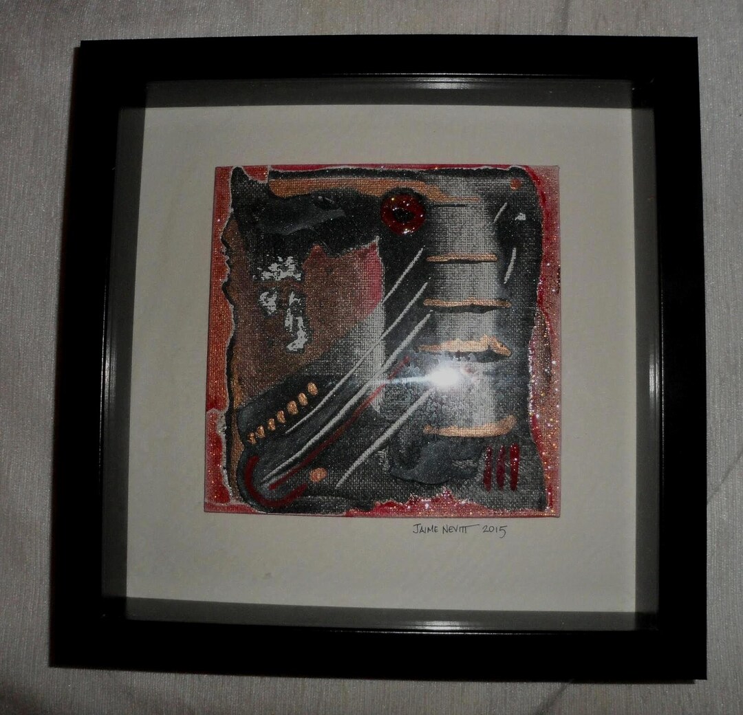 Knyvettism Jaime Nevitt Artist Original Signed Art Floating Black ...