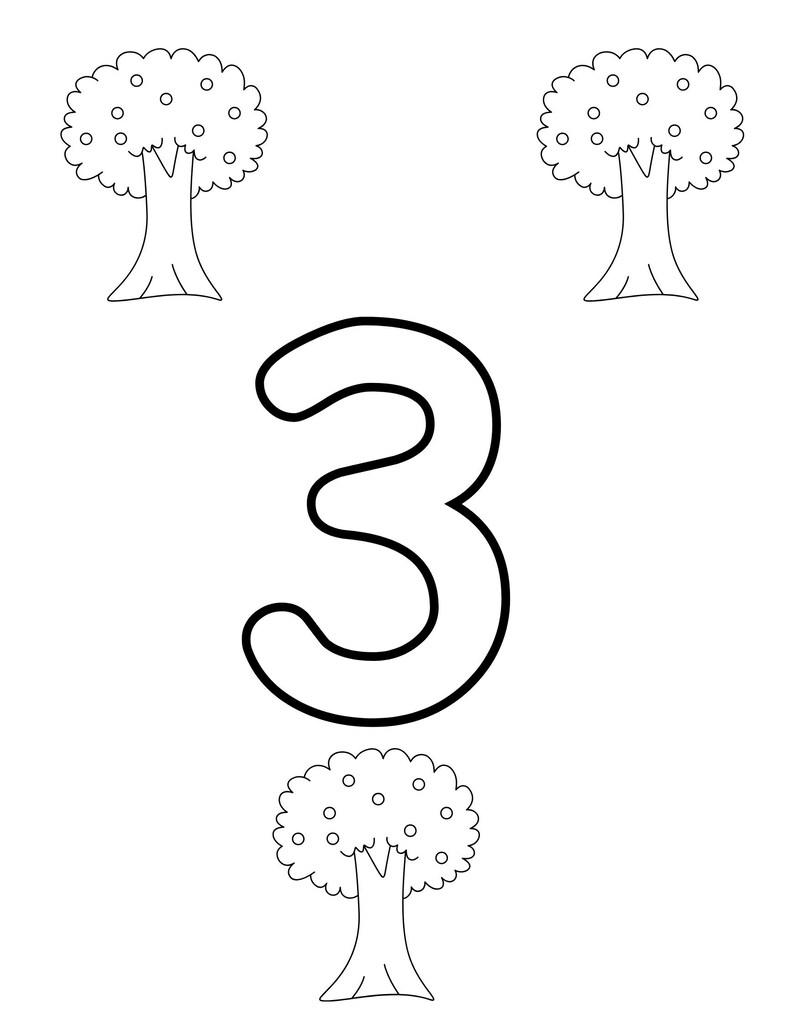 Tracing & Counting Numbers 0–10 Coloring Pages – 22 Printable ...