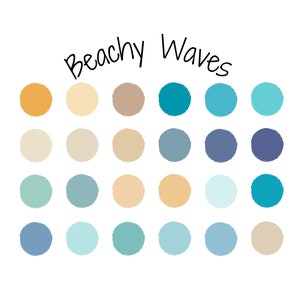 Beachy Waves - Procreate Swatch Palette - Hand Picked Colors - Etsy