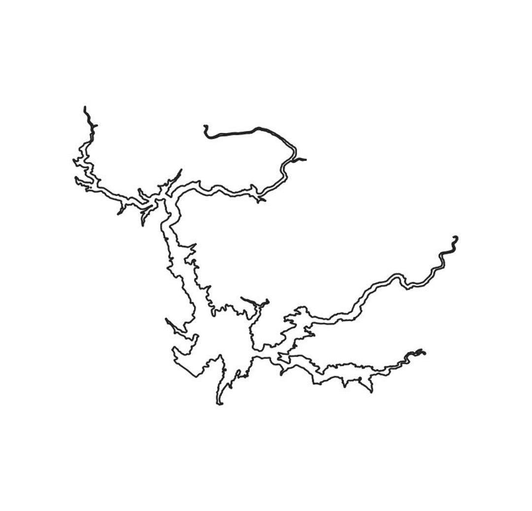 Lake Oroville SVG Map - Etsy